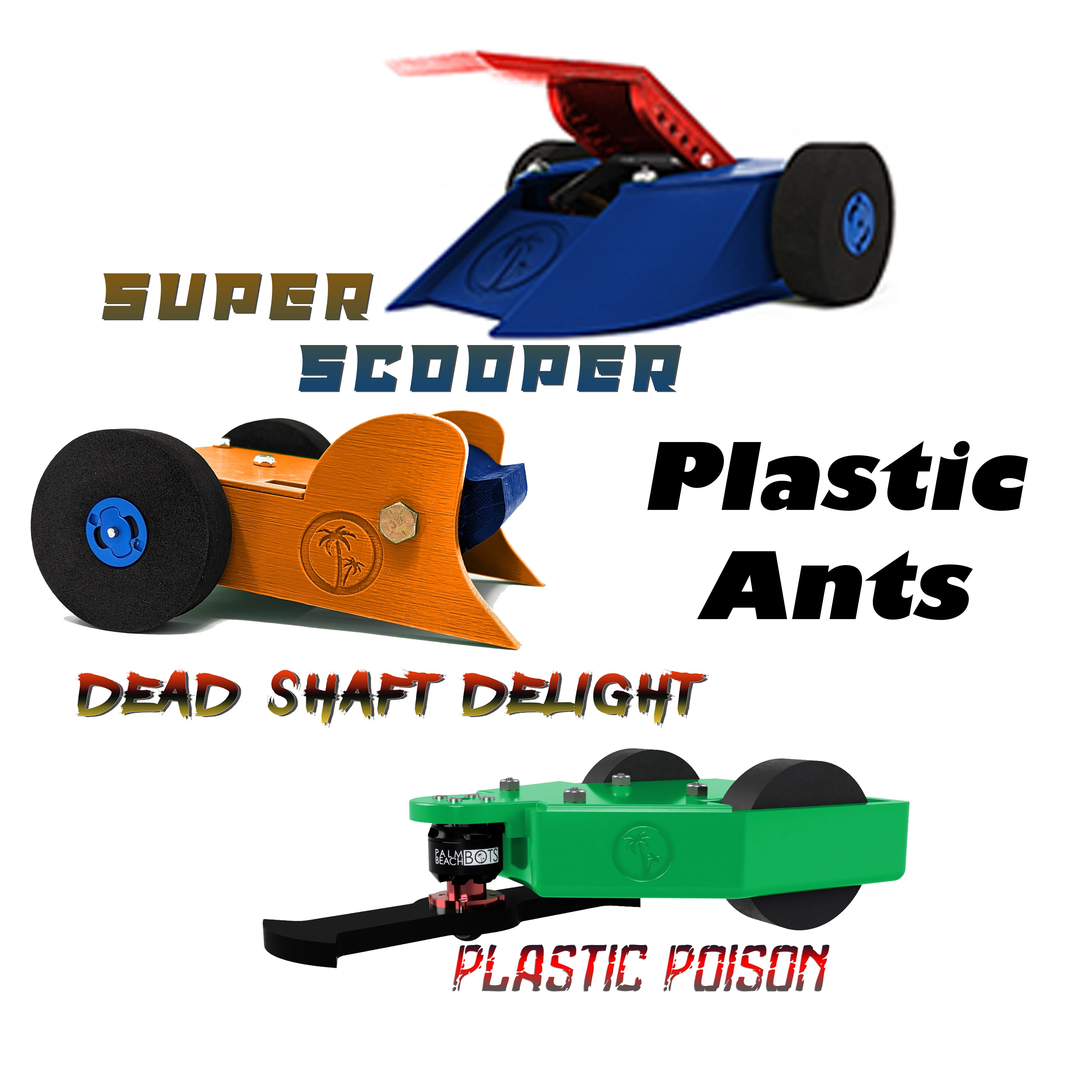 Plastic Ants - 3D Printable 1 Pound Combat Robot Kits