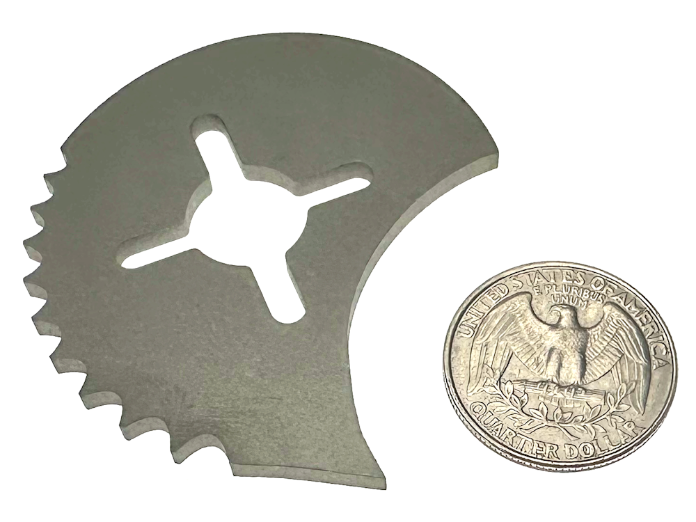 FingerTech 2.75inch x 3mm Asymmetric Titanium Disc