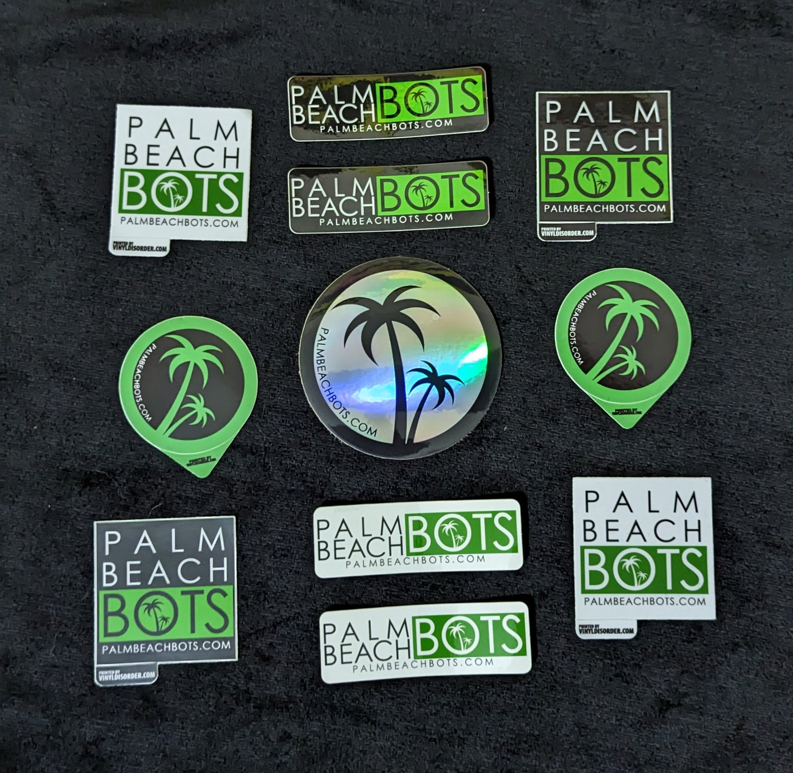 Palm Beach Bots Sticker Pack - 11 Stickers